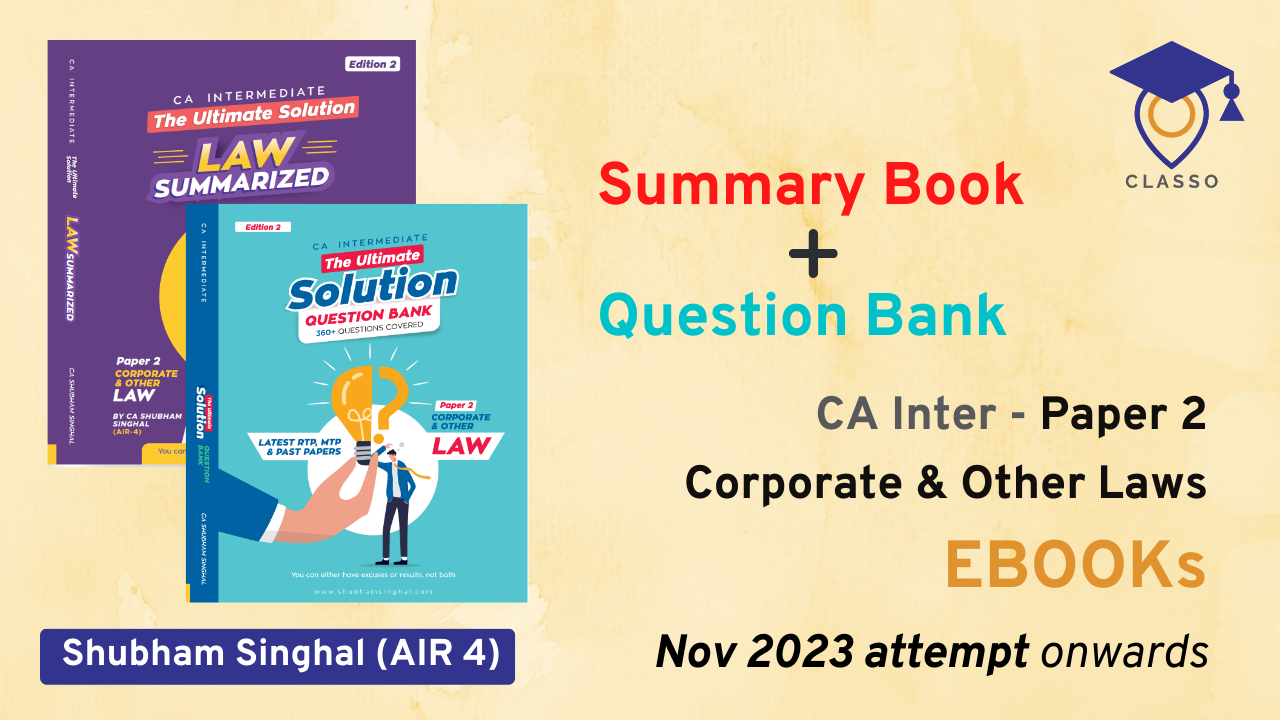 CA Inter-Law | EBOOKs | Shubham Singhal